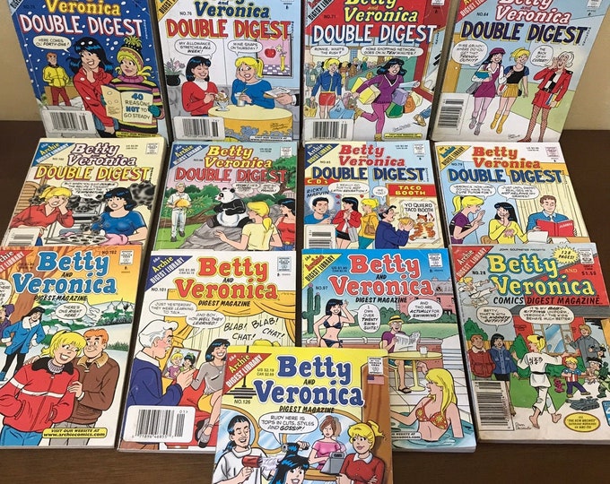 90s Betty and Veronica Comic Digests | Betty Veronica Double Digests ...