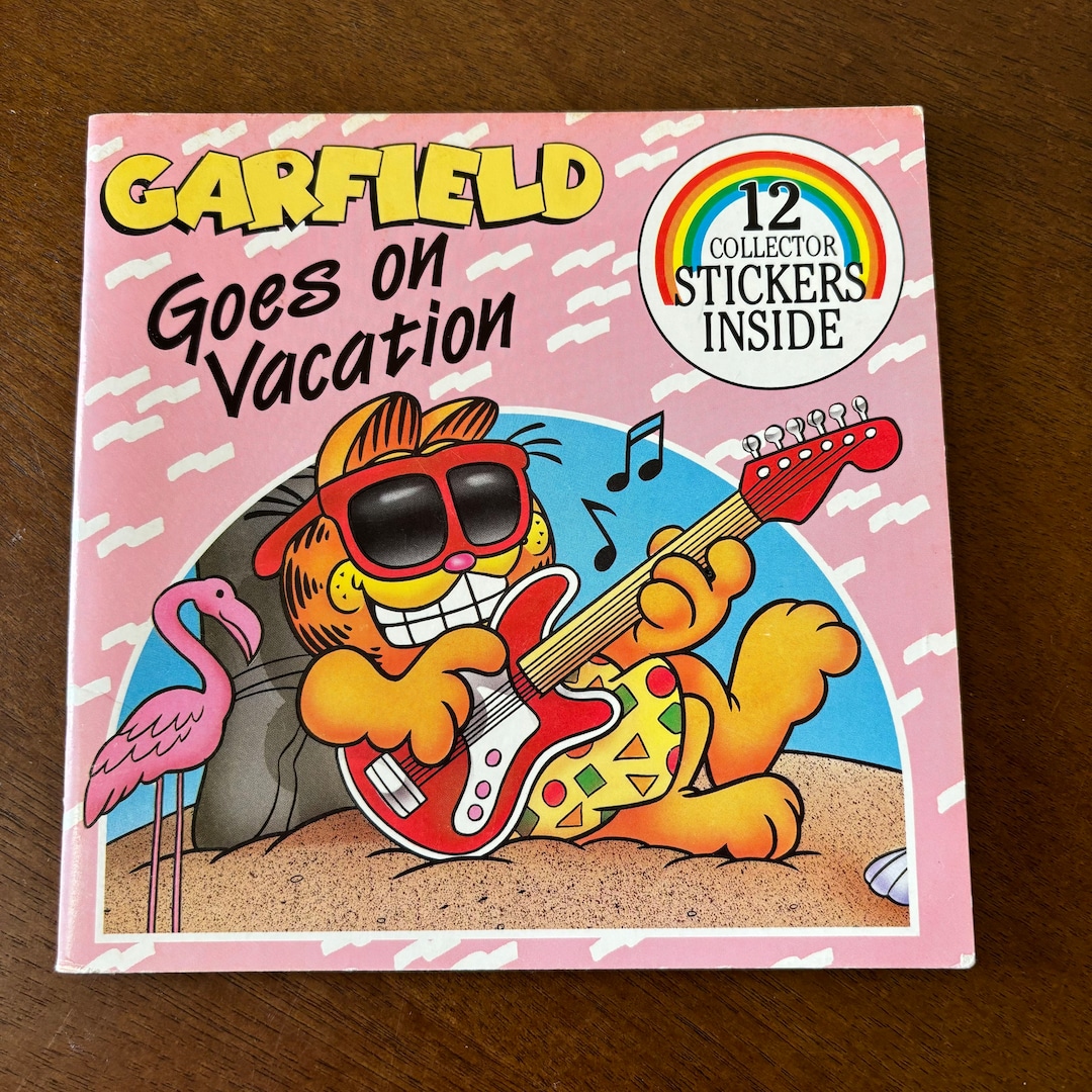 Garfield Goes on Vacation, Jim Davis Mini Storybook, 1987 Antioch ...