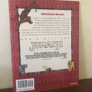 Jumanji Storybook by A.L. Singer 1995 First Scholastic Printing ...