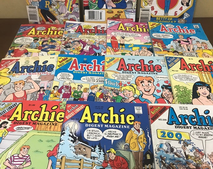 Archie Comic Digests Original 80s 90s Archie Double Digest 80s 90s ...