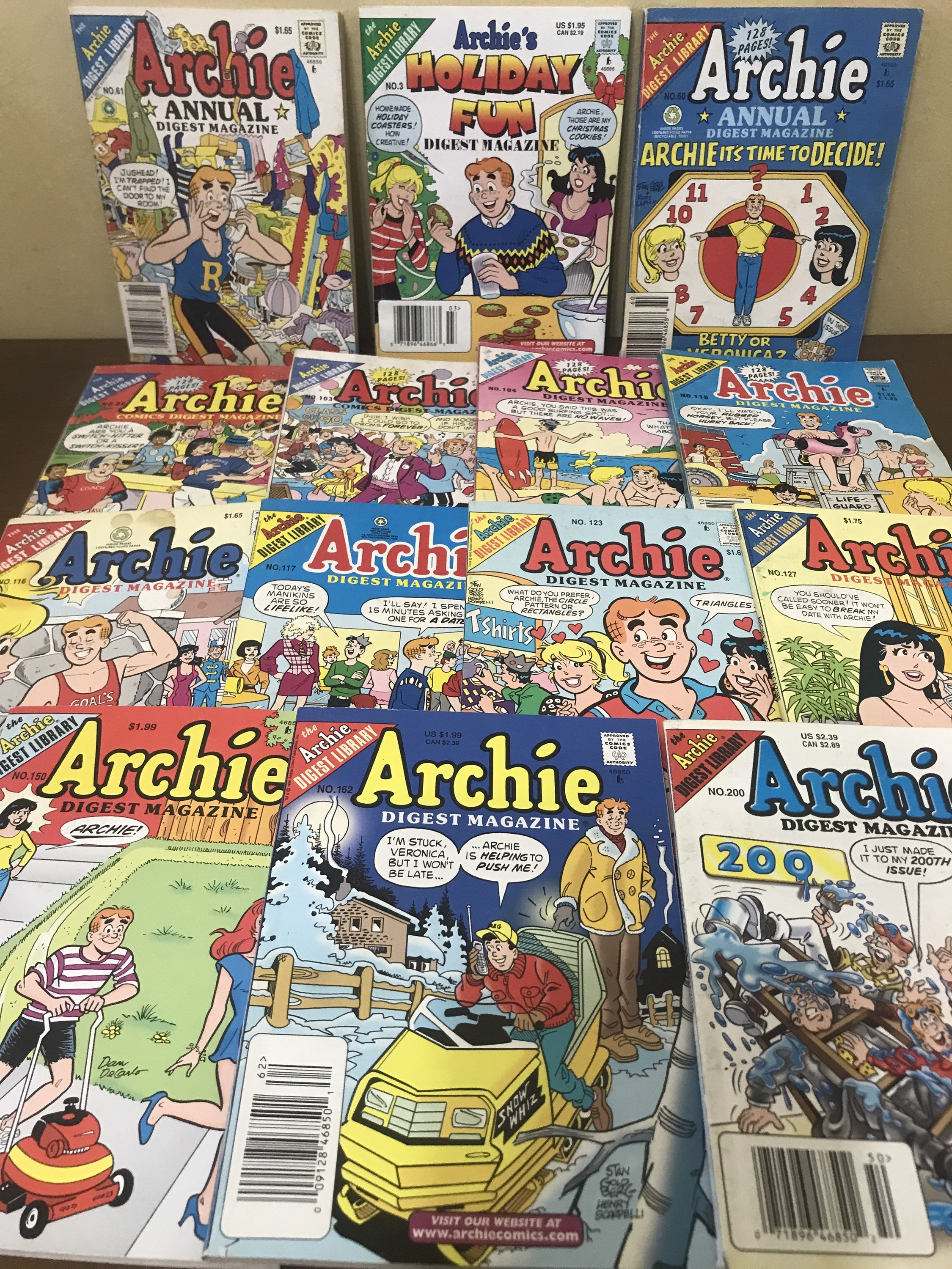 Archie Comic Digests Original 80s 90s Archie Double Digest 80s - Etsy ...