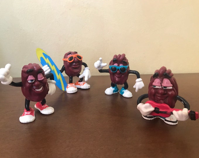 80s Original California Raisin Figurines PVC OMG I Had That Description ...