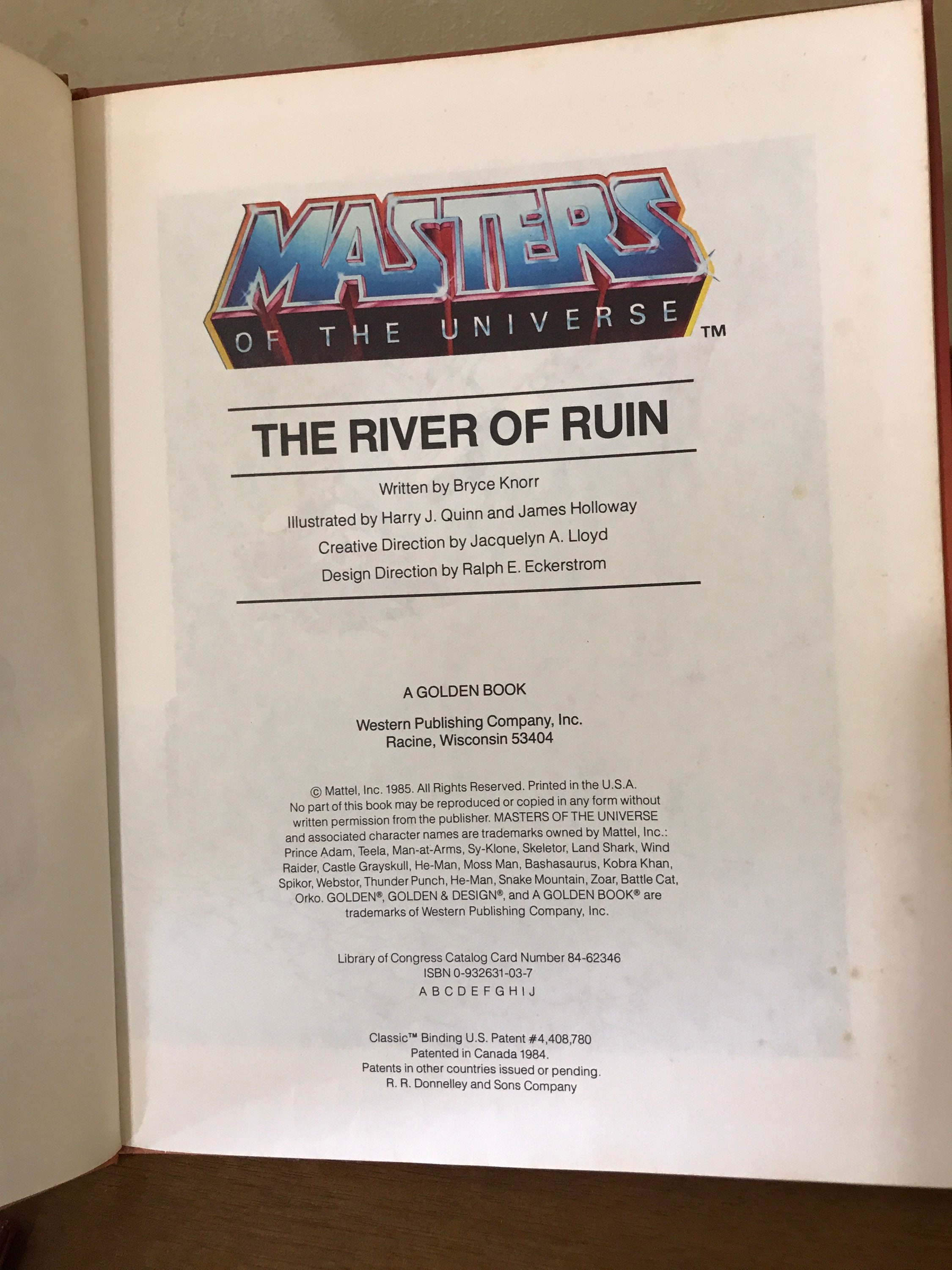 1985 Masters of the Universe He-man Hardcover Books Mattel, He-man ...