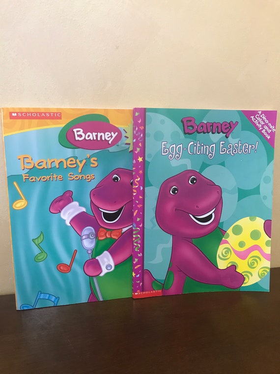 Set of 2 Barney Coloring and Activity Books Barney Coloring | Etsy