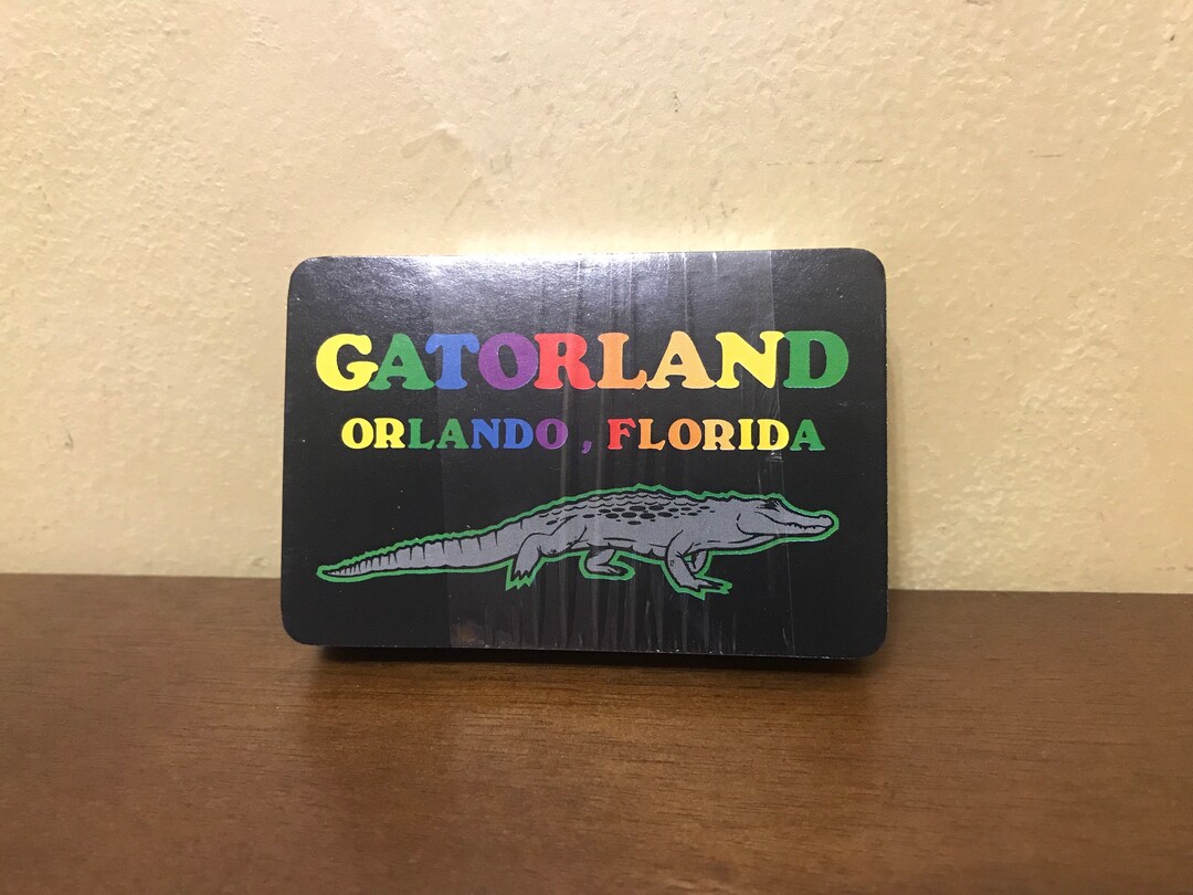 Gatorland Orlando Florida Souvenir Playing Cards | Vintage Florida ...