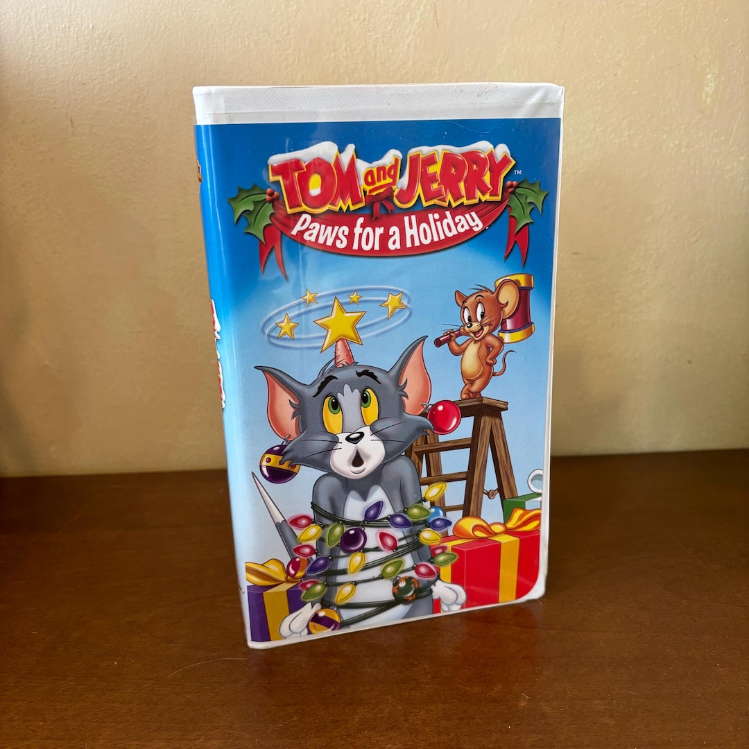 Tom and Jerry Paws for a Holiday 2003 VHS, 90s Christmas Cartoon ...