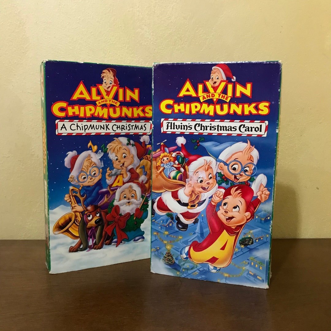 Set Of 2 Alvin And The Chipmunks Christmas Vhs Alvin Chipmunks A