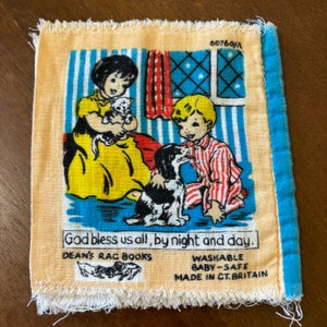 God Bless A Dean's Rag Book, Dean's Rag Books Cloth Baby Safe Great ...