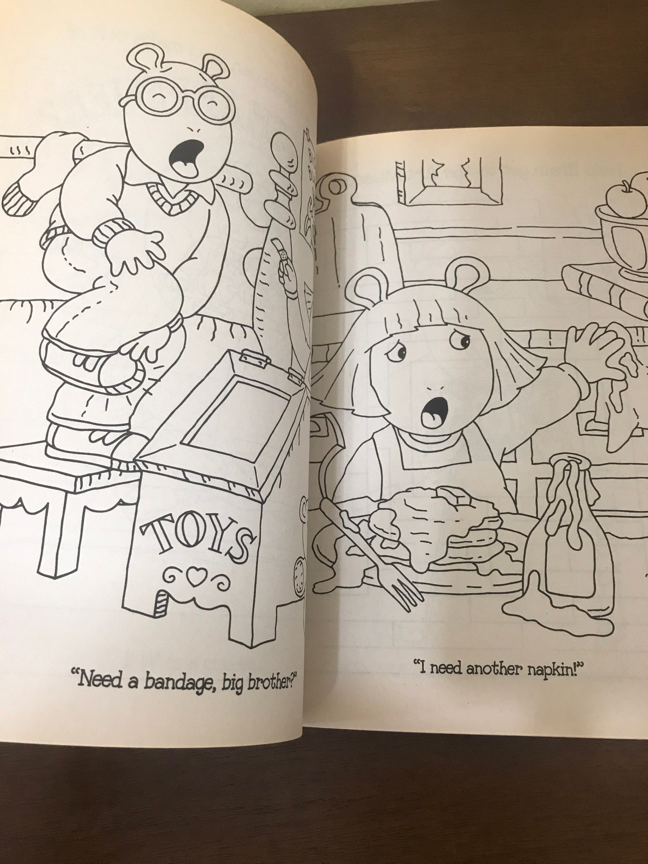 1999 Arthur and Friends Super Coloring and Activity Book Marc | Etsy