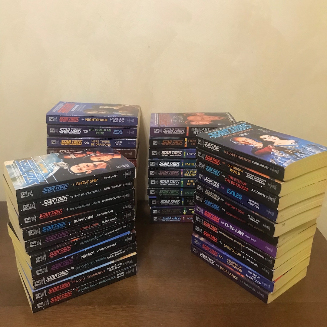 Star Trek the Next Generation Pocket Books, Star Trek 90s Paperback ...