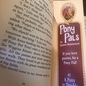Pony Pals Chapter Books 90s Jeanne Betancourt - 90s Pre Teen Novels ...