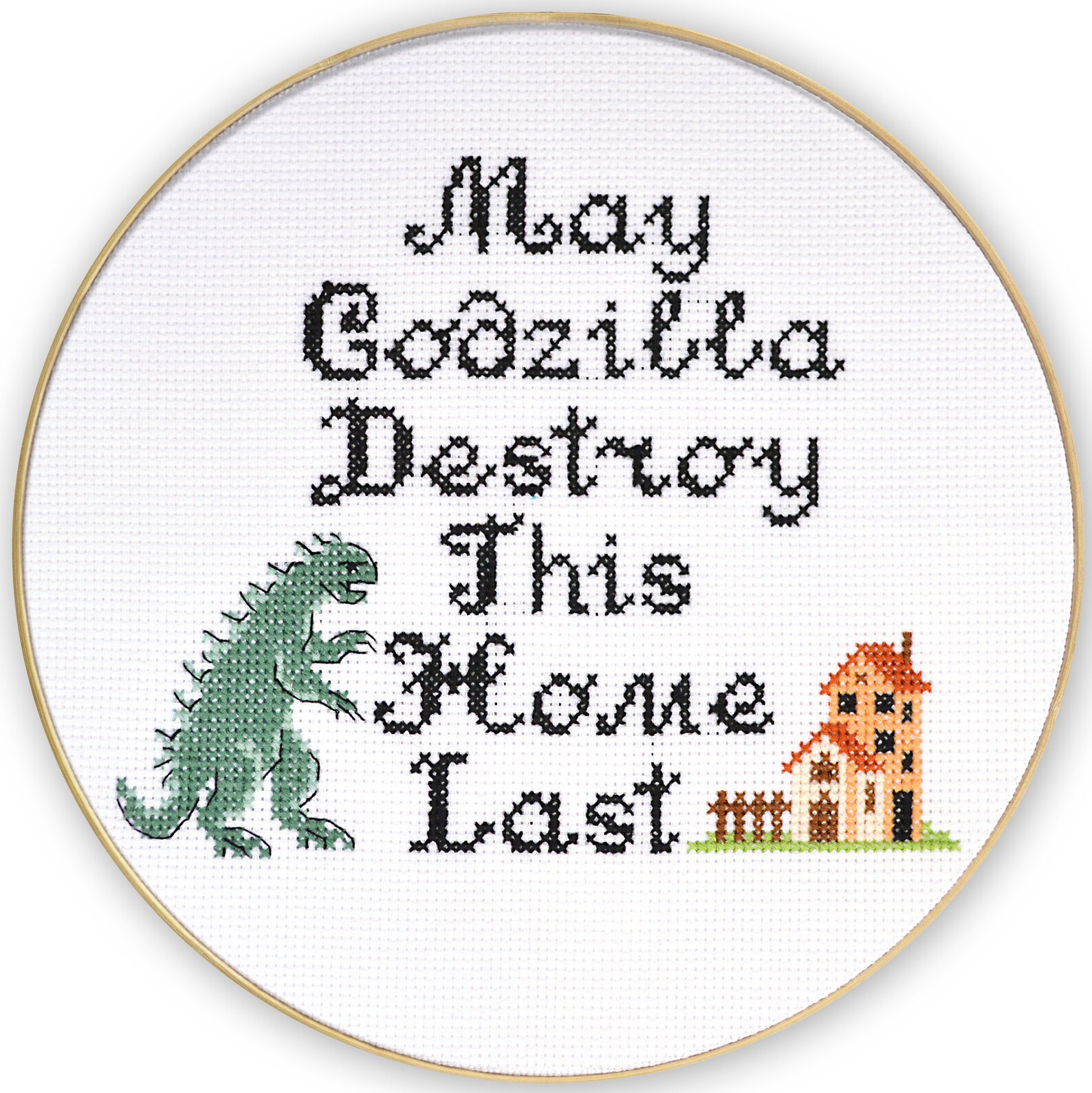 Action Movie Cross Stitch Kit godzilla Modern - Etsy