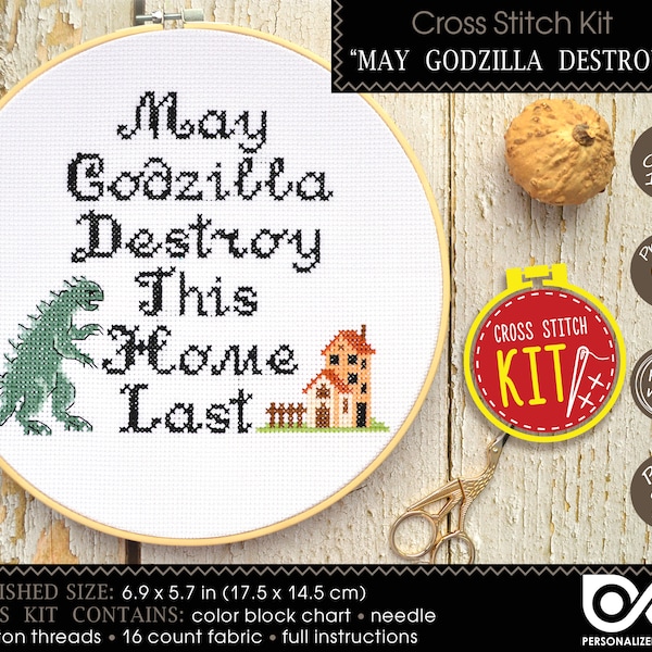 Godzilla Pattern - Etsy
