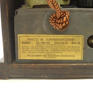Philco Jr. Superheterodyne Model 81 Radio - Etsy