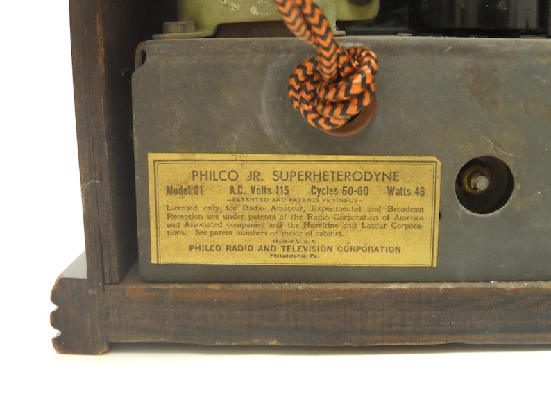 Philco Jr. Superheterodyne Model 81 Radio - Etsy
