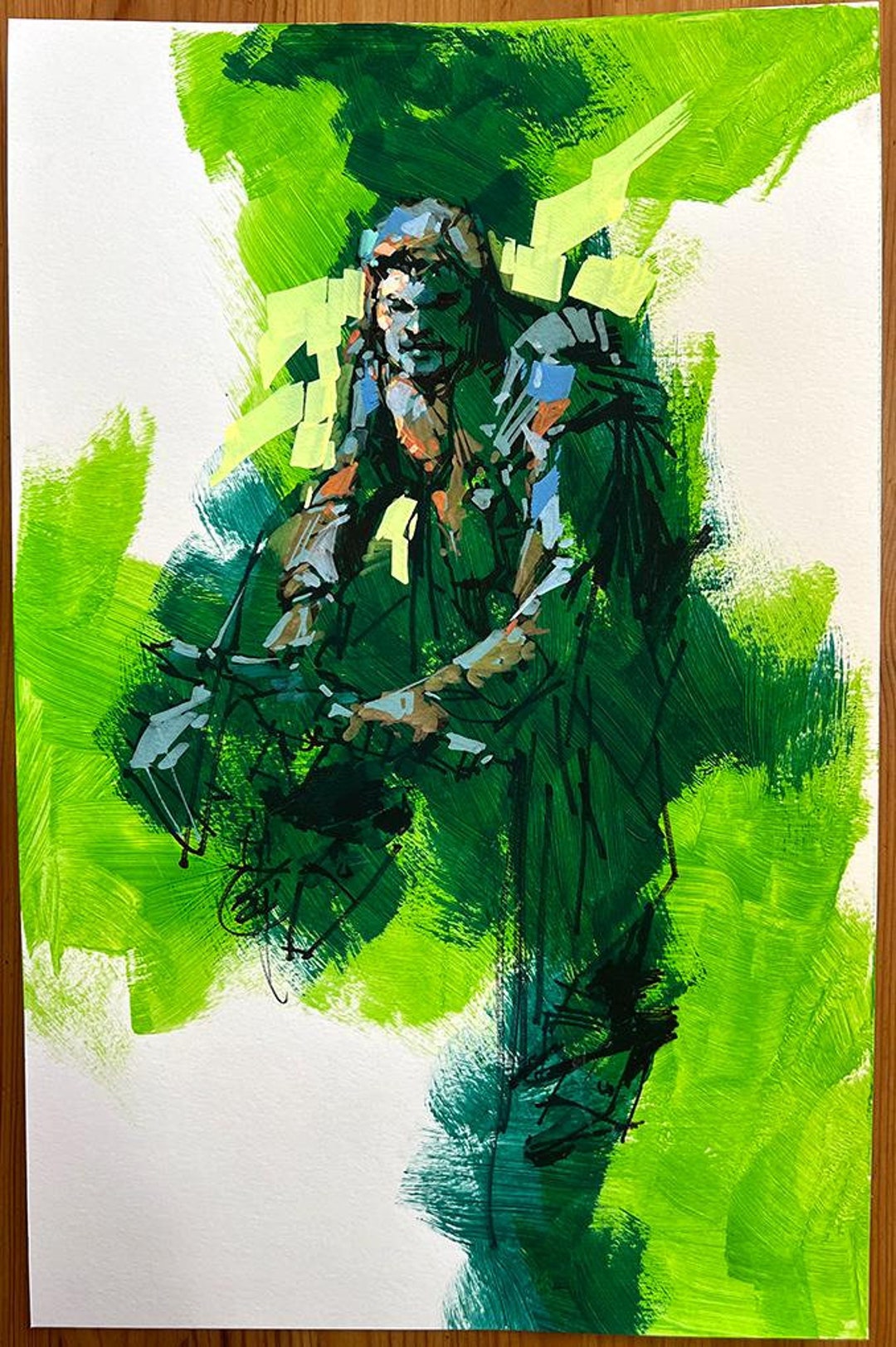 Acrylic Markers Original Art ALEX NINO - Etsy