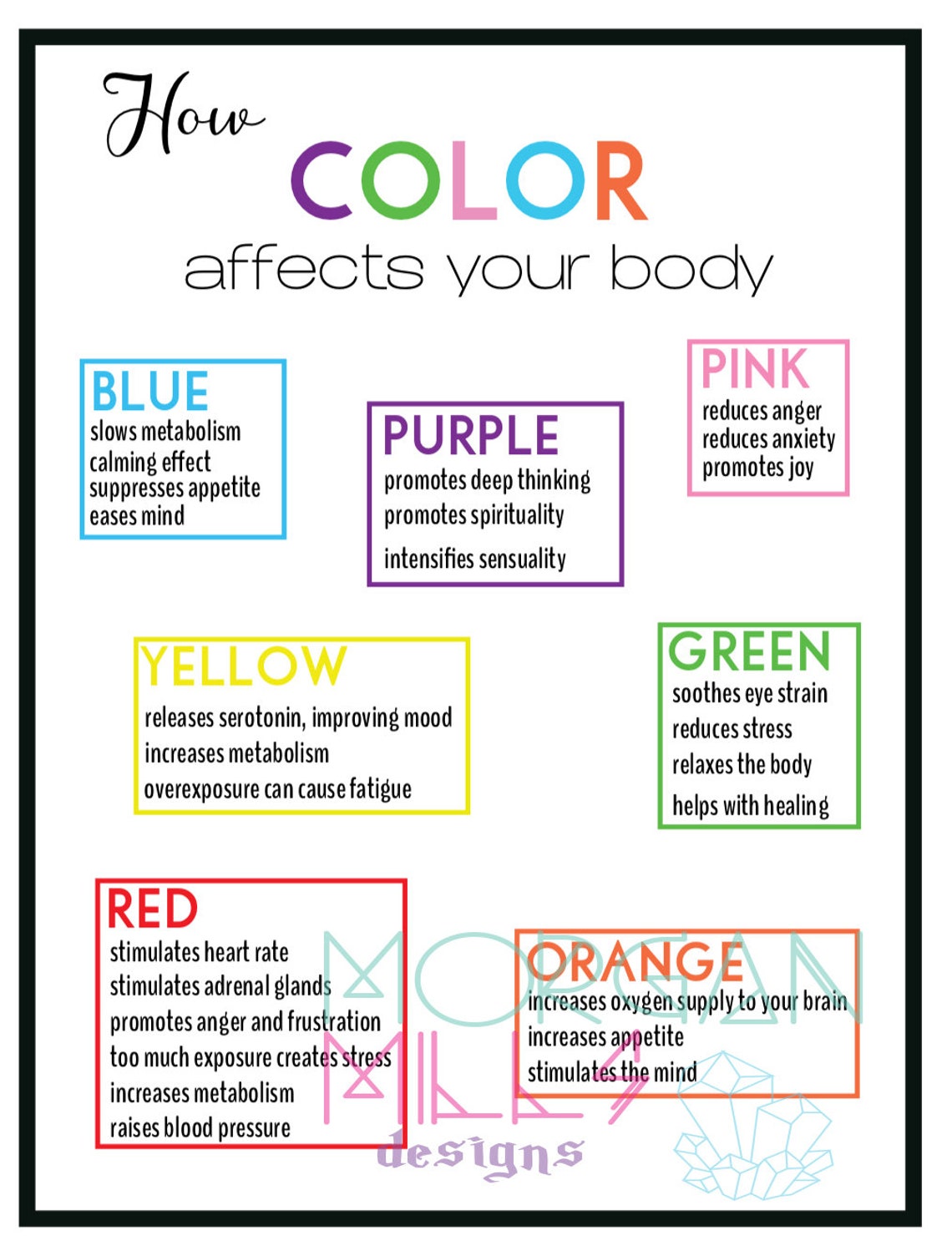 Color Therapy Printable - Etsy