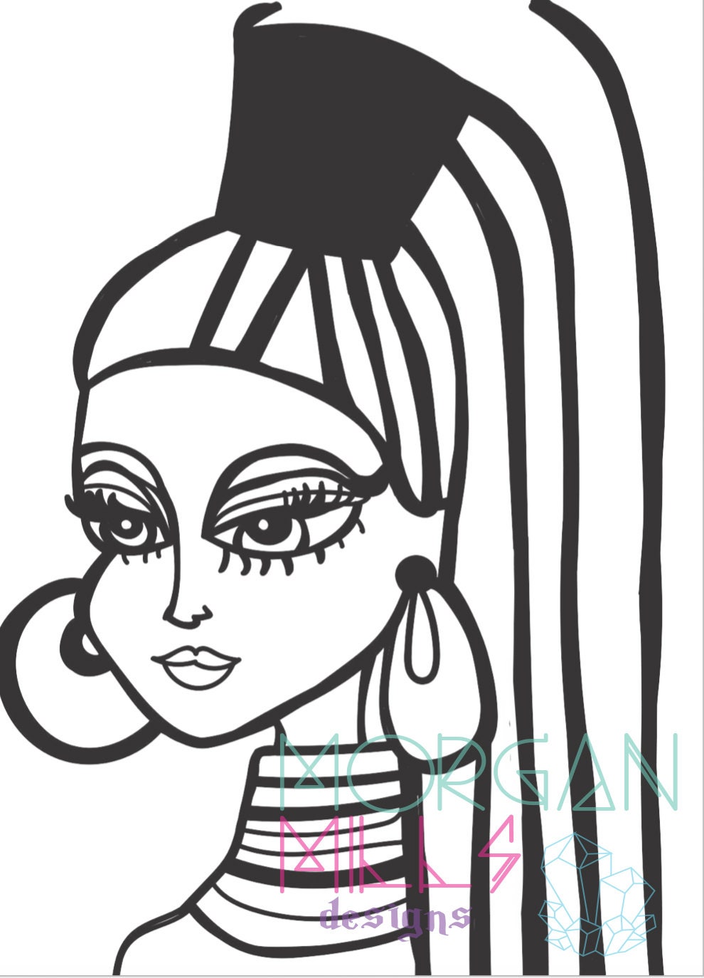 Priestess Paige Coloring Page - Etsy