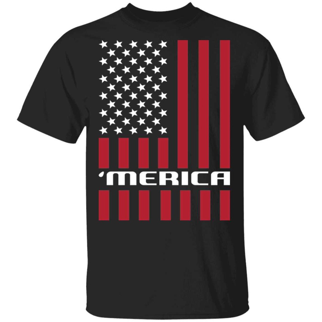 Merica American Flag USA T-shirt - Etsy