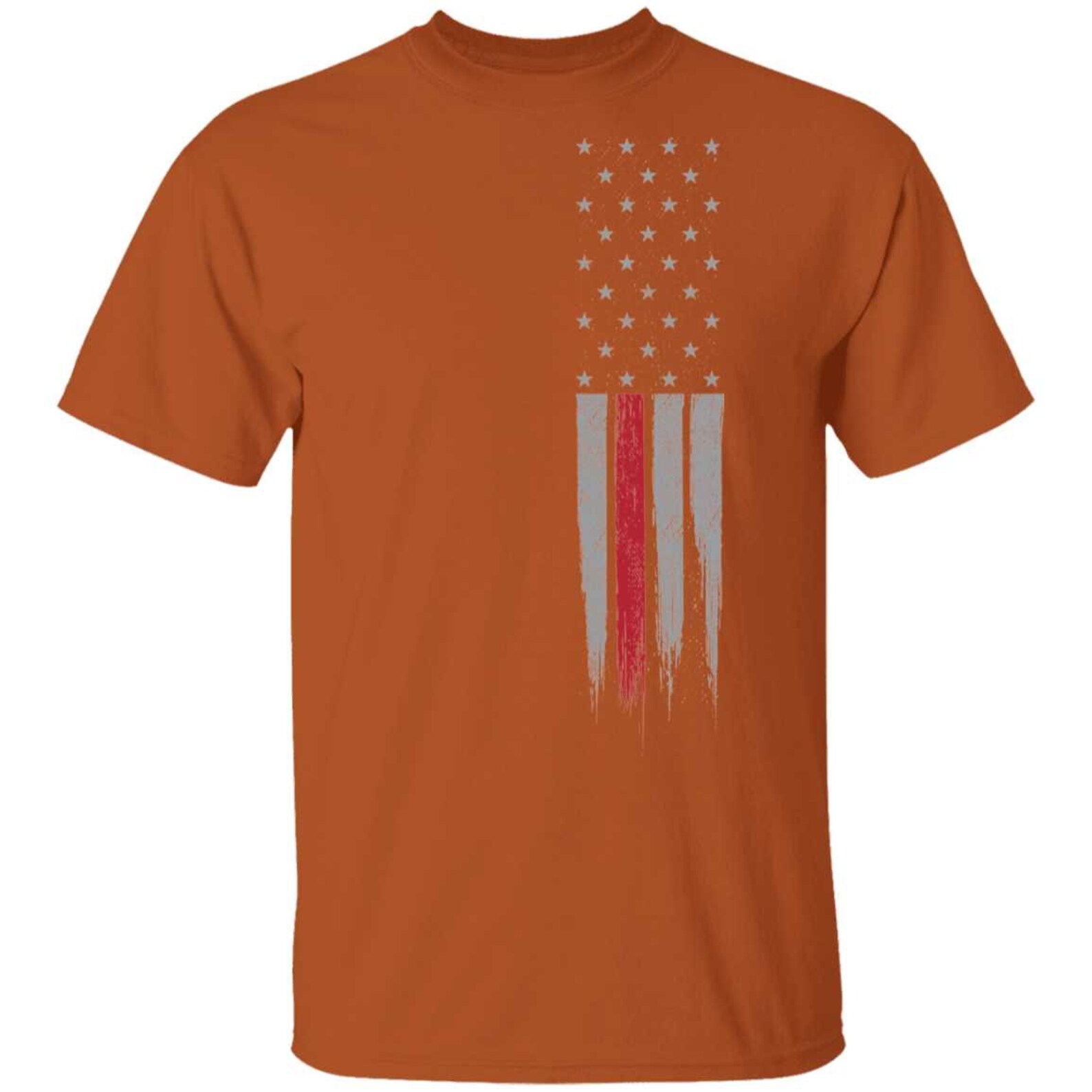 Firefighter Thin Red Line American Flag T-shirt | Etsy