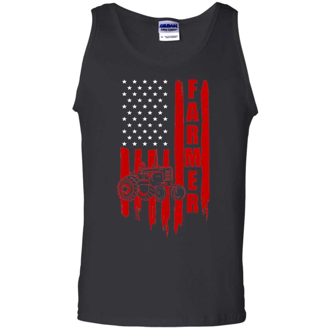 Farmer American Flag Tractor Tank Top - Etsy