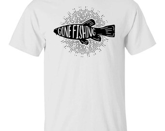Gone Fishing T-shirt - Etsy
