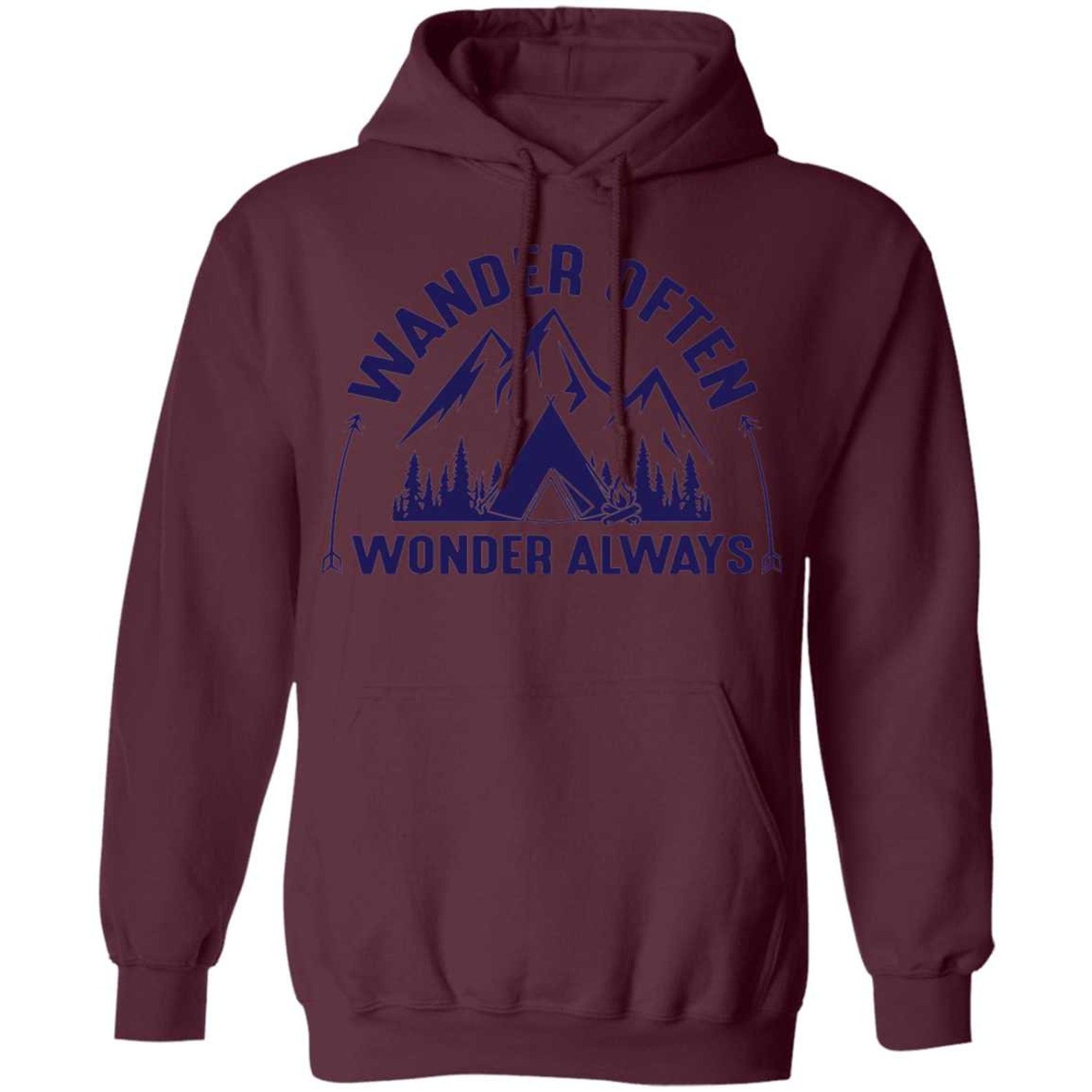 Wander Often Wonder Always Camping Outdoor Pullover Hoodie - Etsy