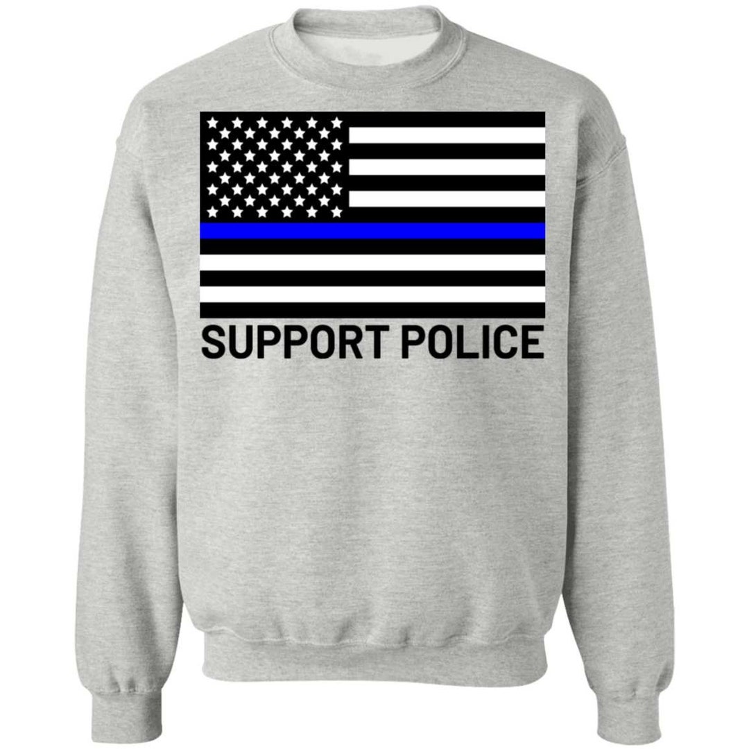 Support Police Blue Line American Flag Crewneck Sweatshirt - Etsy