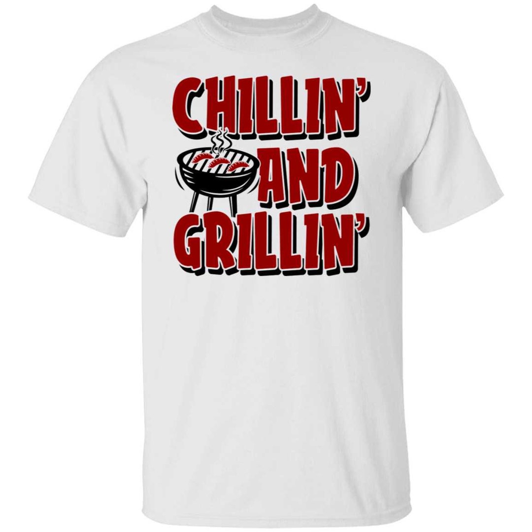 Chillin' and Grillin' BBQ T-shirt - Etsy