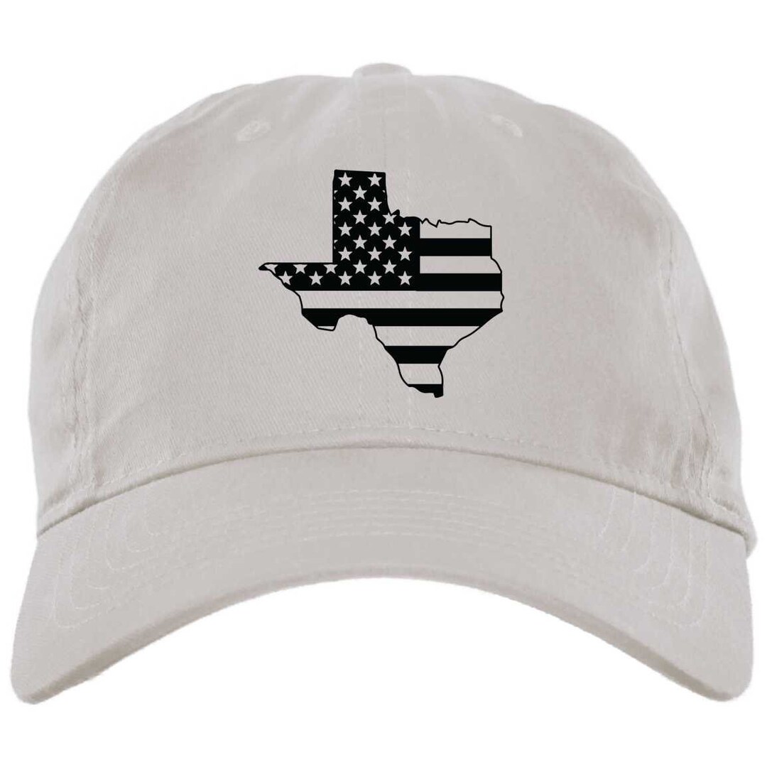 Texas TX State American Flag Unstructured Cap Hat - Etsy España