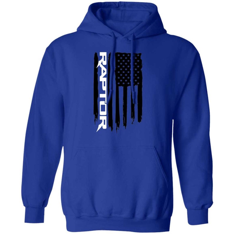 Raptor American Flag Pullover Hoodie - Etsy