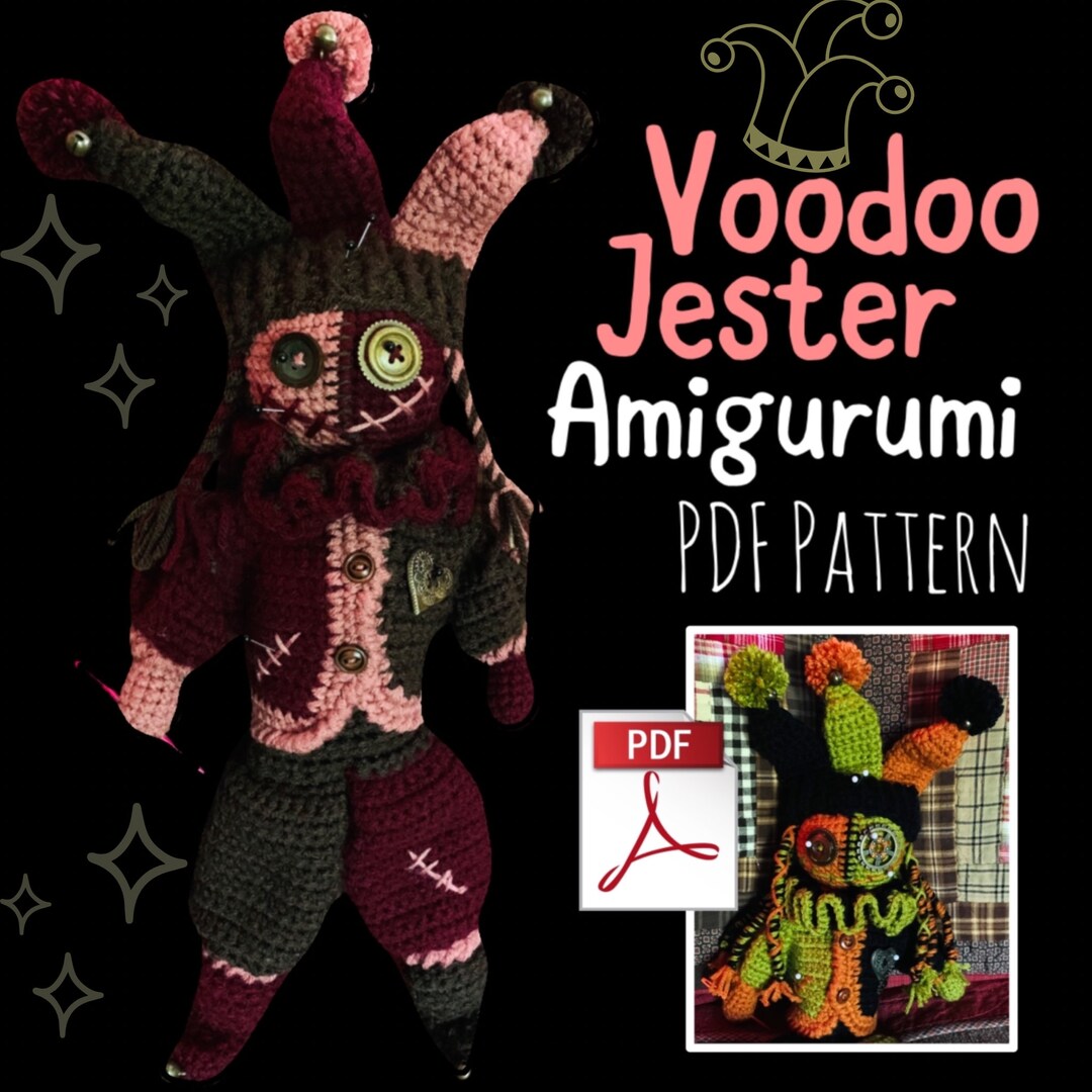 Voodoo Jester Amigurumi Crochet Pattern - Etsy