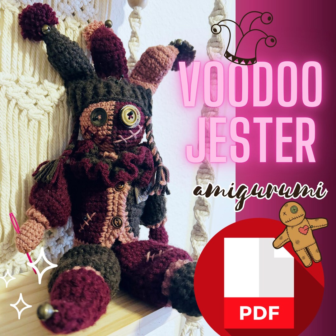 Voodoo Jester Amigurumi Crochet Pattern - Etsy