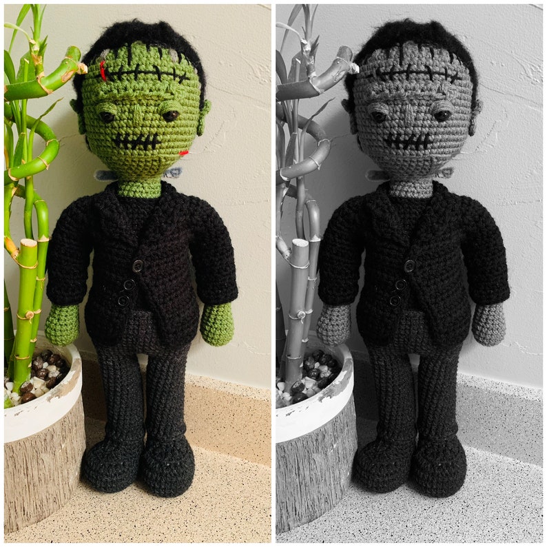Frankenstein Amigurumi Crochet Pattern - Classic Horror Monsters ...