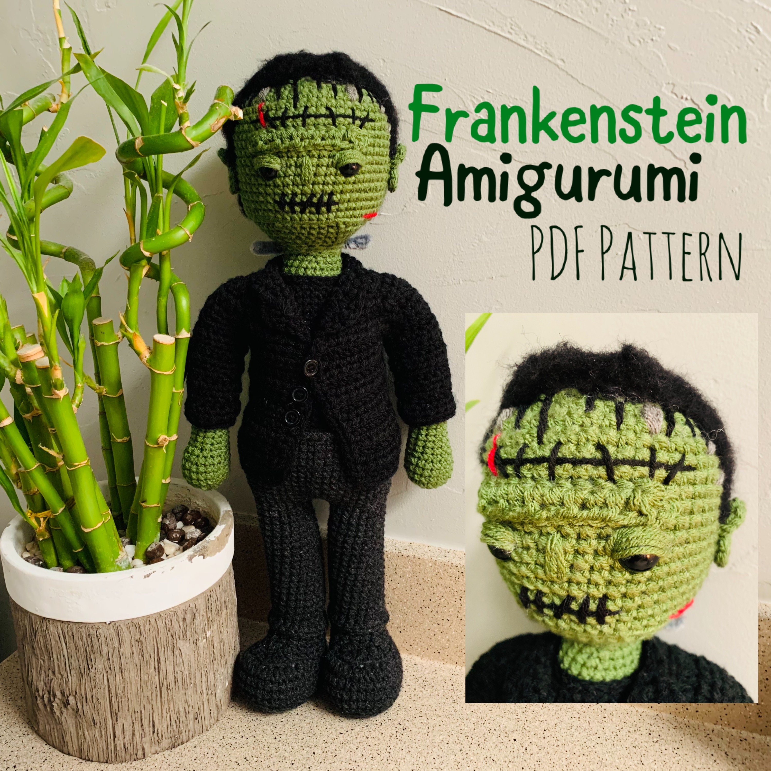 Frankenstein Amigurumi Crochet Pattern - Etsy