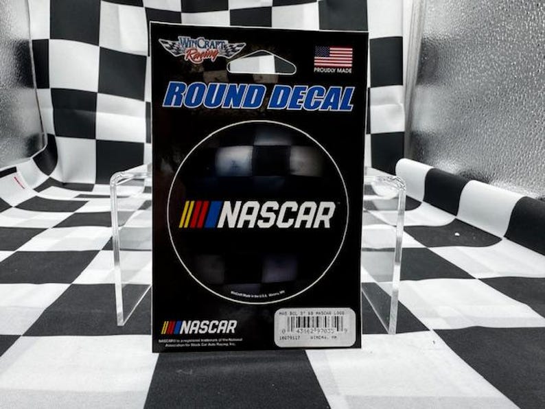 NASCAR 3" Round Decal NEW - Etsy