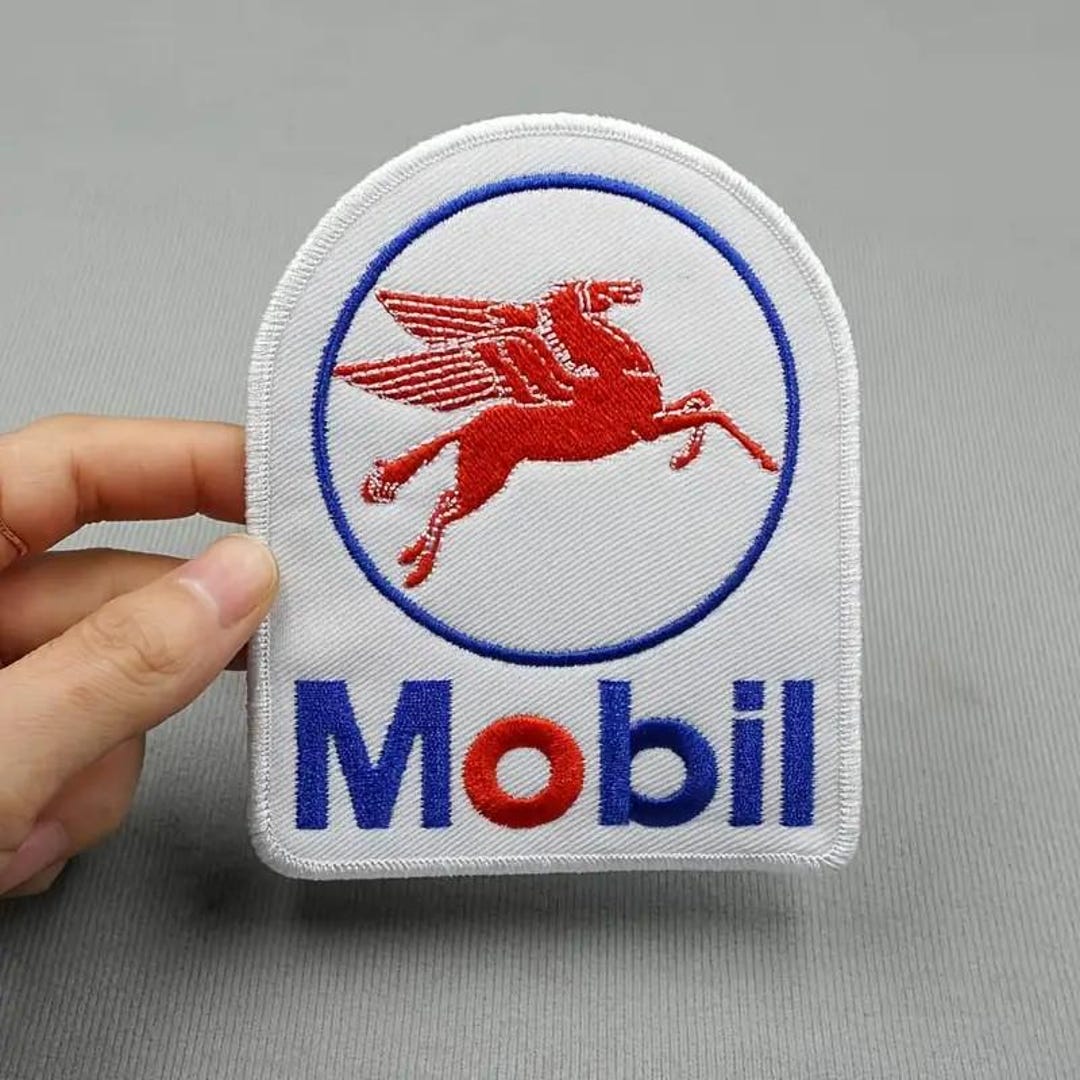 Mobil Pegasus Embroidered Patch - Etsy