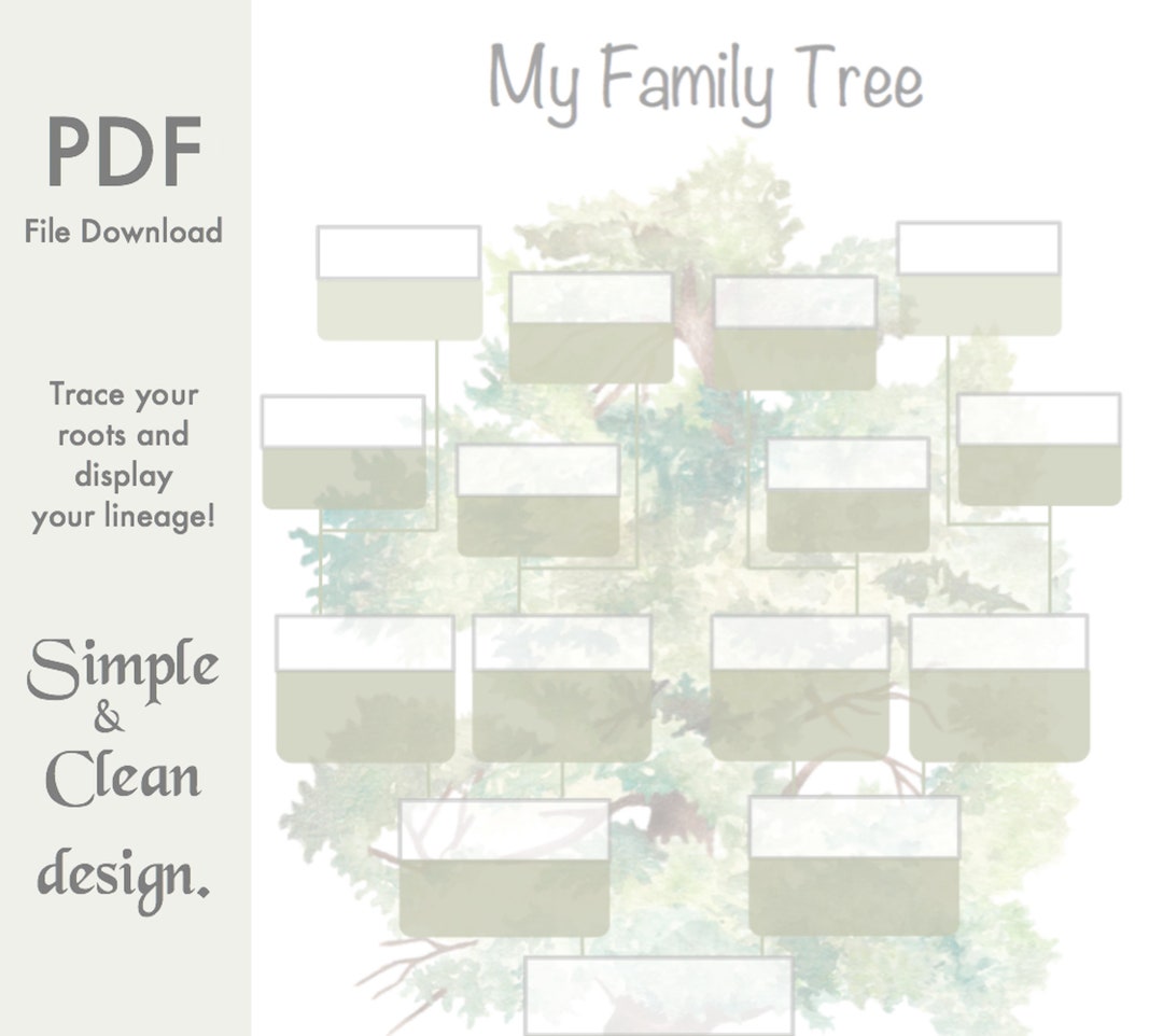 NEW My Family Tree - Etsy
