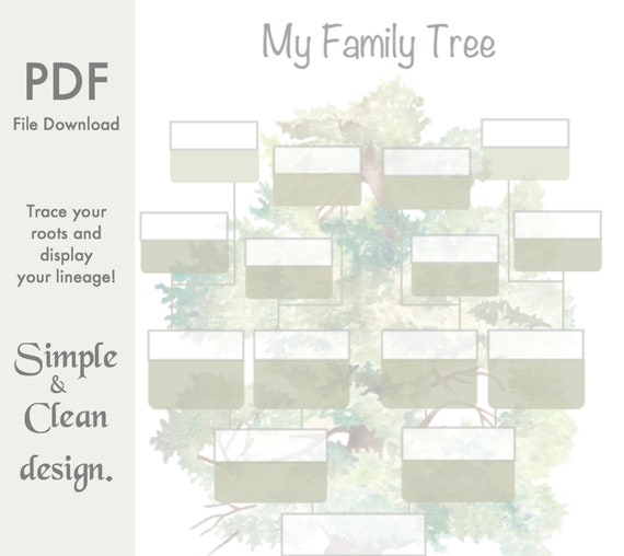 NEW My Family Tree | Etsy