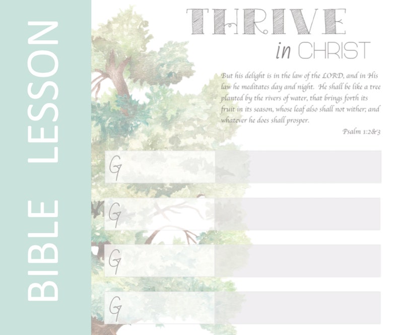 Thrive in Christ Bible Lessons - Etsy