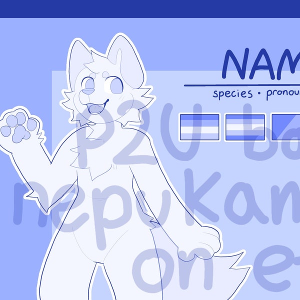 Furry Ref Base Wolf - Etsy UK
