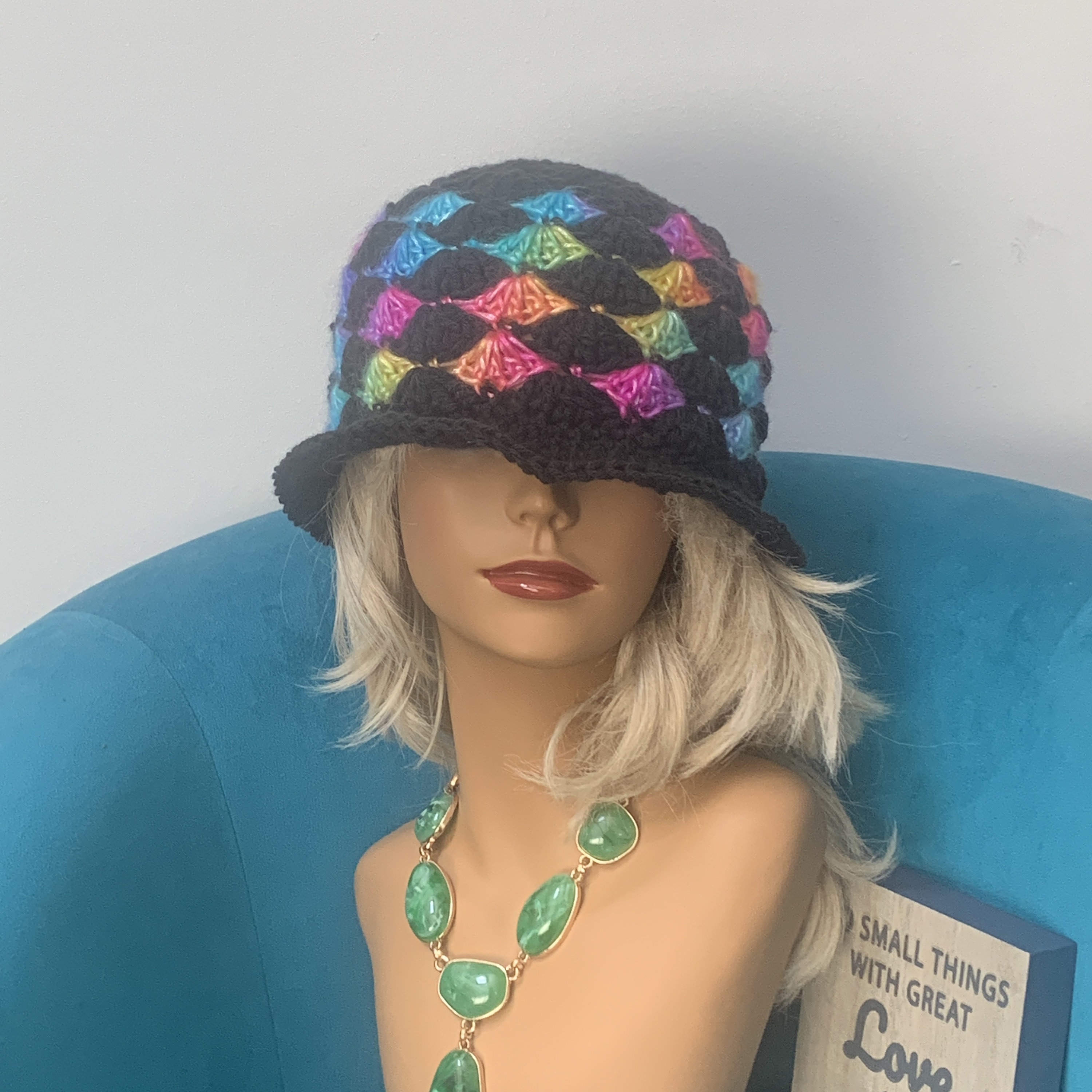 Rainbow Black Neon Made to Order (3 Day Turnaround)bucket Hat~~adult ...