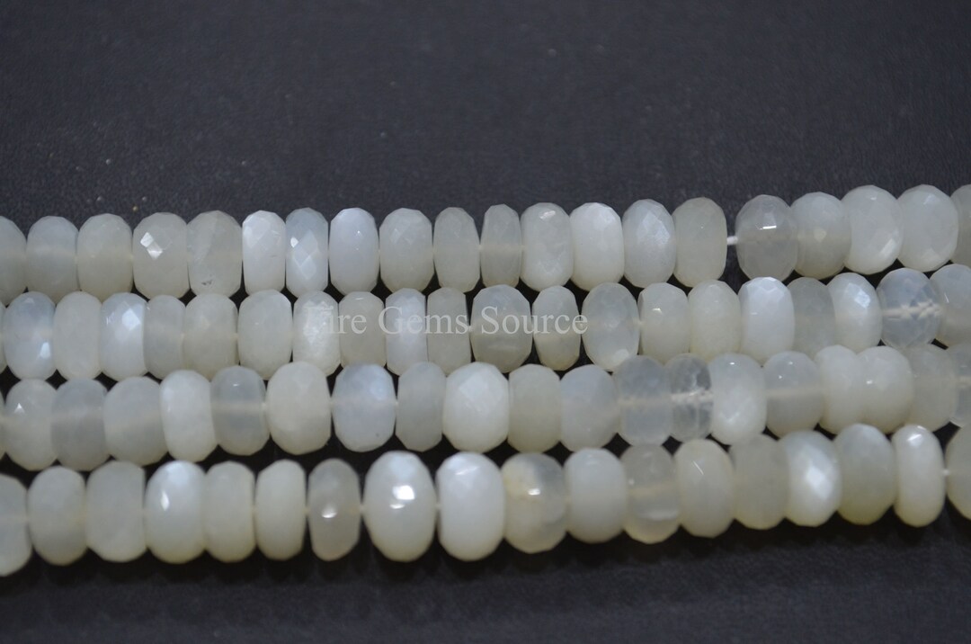 Natural White Moonstone Faceted Beads White Moonstone - Etsy
