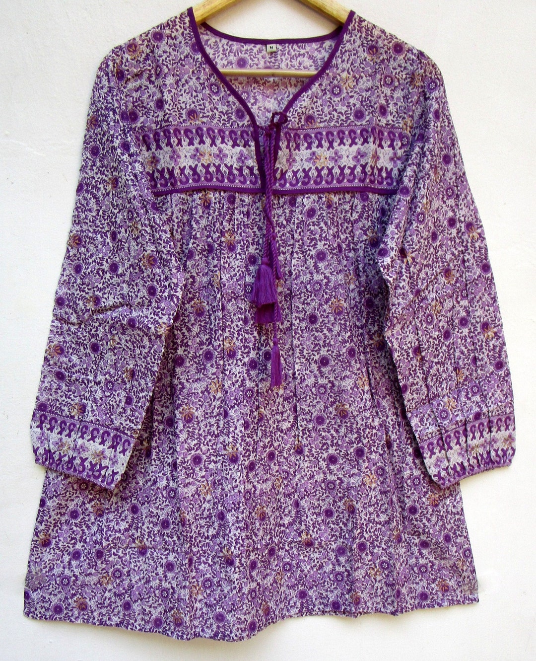 Gorgeous Look Indian Summer Women Mini Maxi Dress V Neckline - Etsy