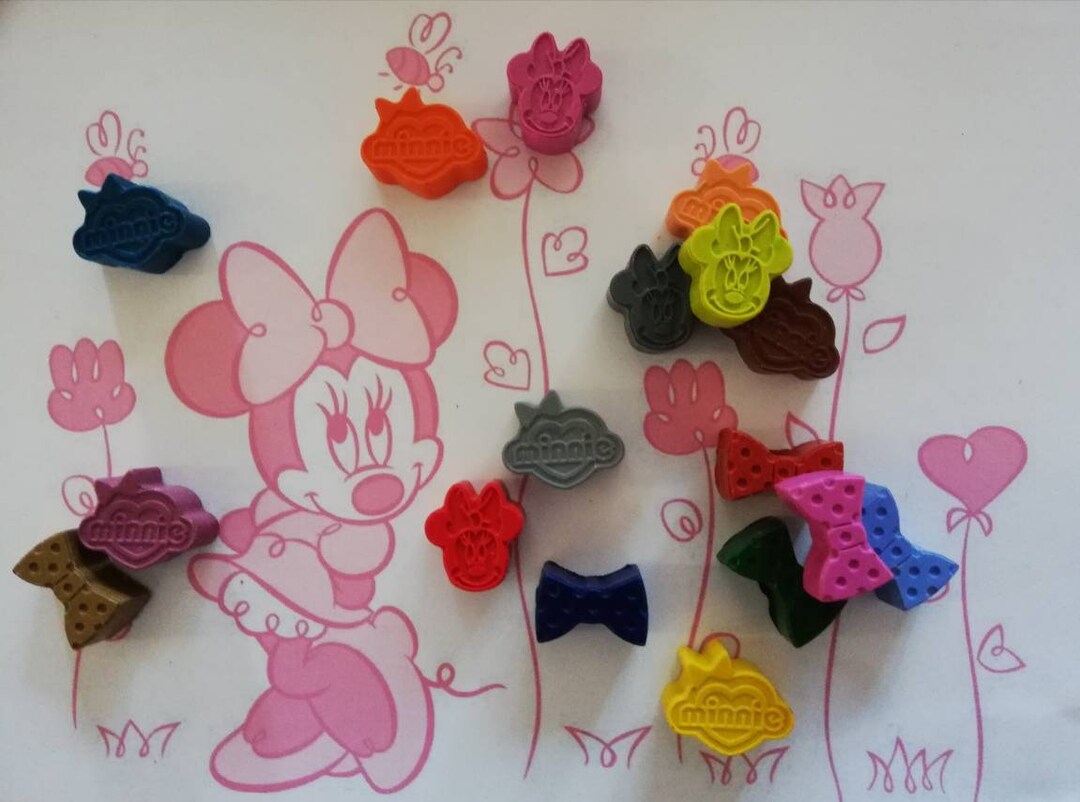 Minnie Mouse Crayon Party Favours - Set of 24 - Etsy