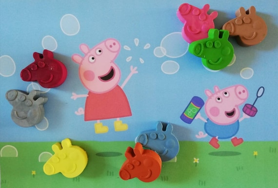 Peppa Pig Crayon Party Favours Set of 24 crayons - Etsy.de