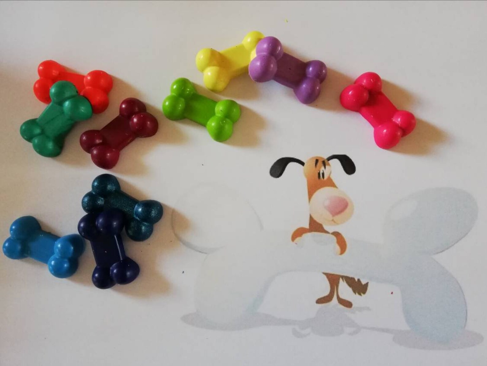 Bluey/paw Patrol Dog Bone Crayon Party Favours Set of 24 - Etsy