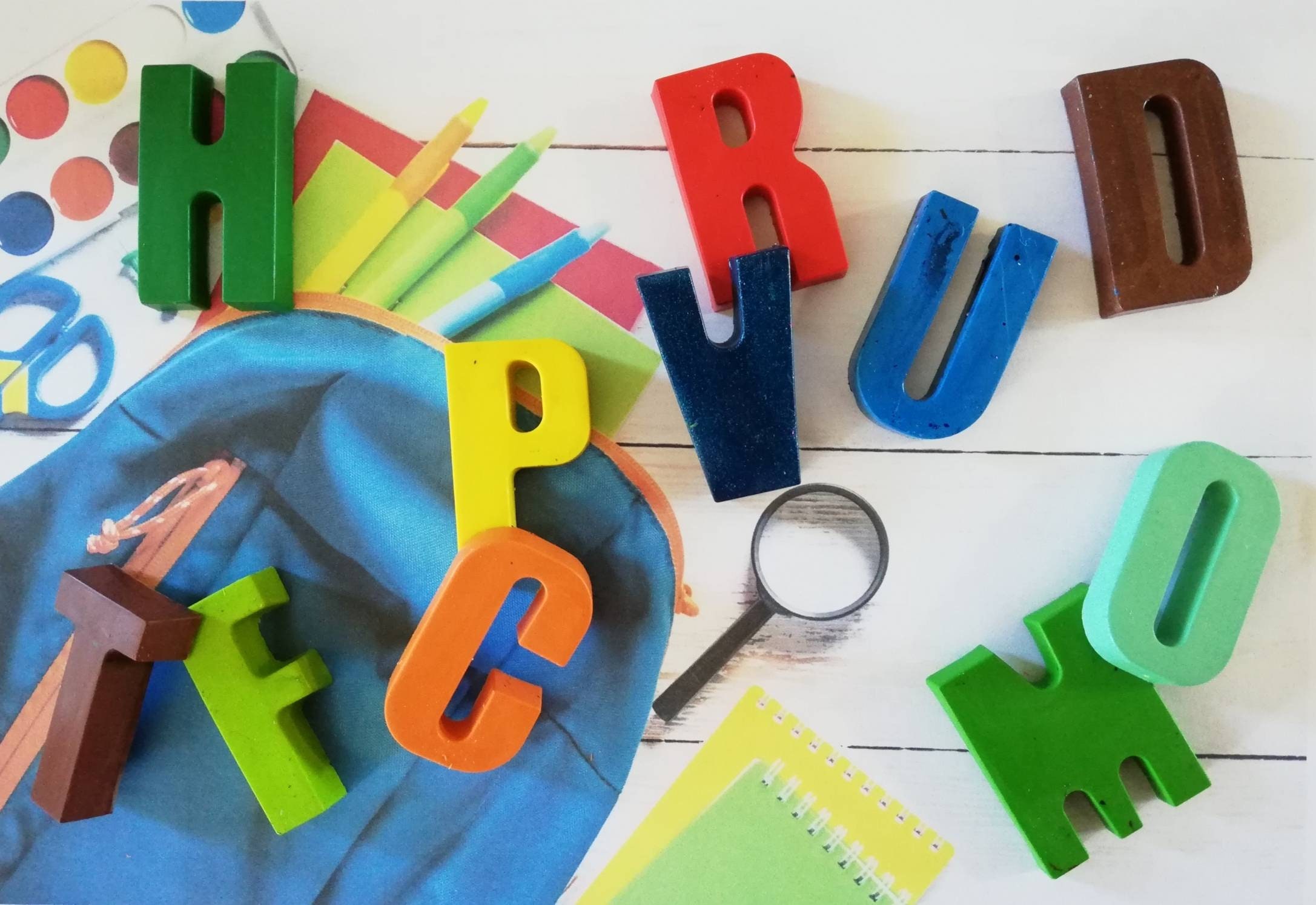 Alphabet Letter Crayons Each - Etsy Australia