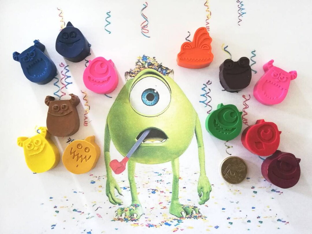 Monsters Inc Crayon Party Favours Set of 24 Crayons - Etsy Australia