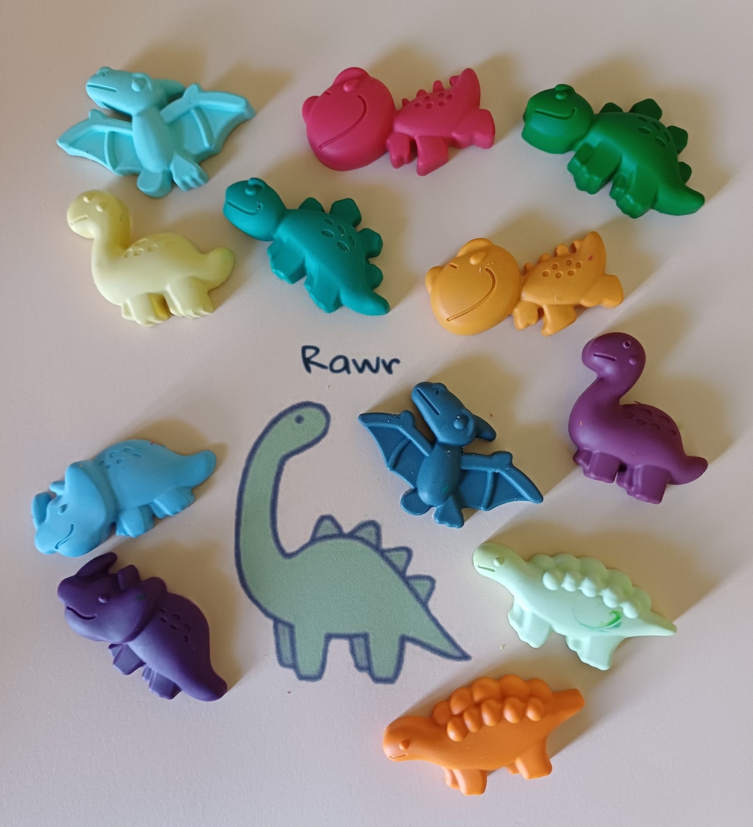 Dinosaur Crayon Party Favours Set of 24 - Etsy